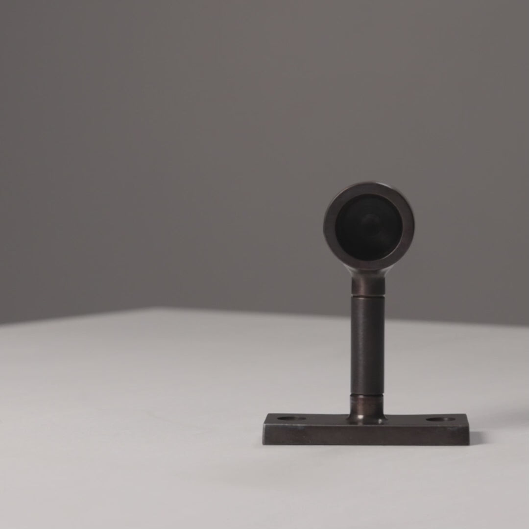 Hanging Rail End Brackets - Antique Bronze– Hepburn Hardware