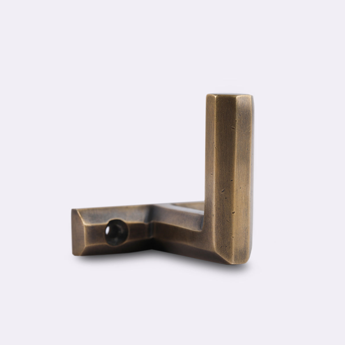 Henley Hook - Acid Washed Brass – Hepburn Hardware